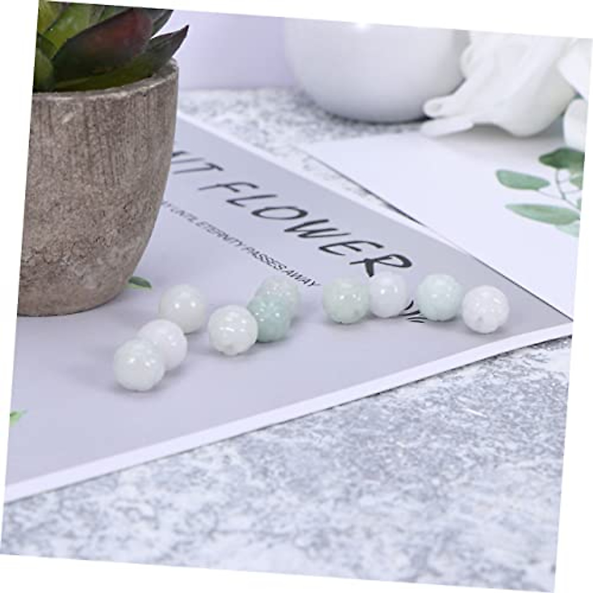 Didiseaon 10pcs Necklace Beads Necklace Kit Beading Kits Charms Gemstone Loose Beads Jade Beads Jewelery Making Beads Beading Jewelry Set Bracelets Scattered Beads Suite Lotus Beads Beadwork