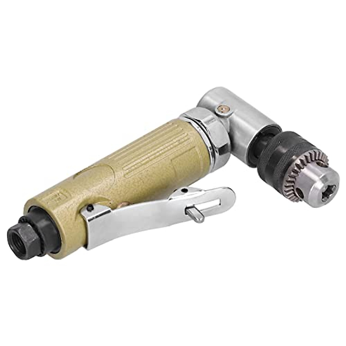 Pneumatic Powerful Angle Drilling hine Tapping hine,90 Degree Air Angle Reversible Drill, Reversible Right Angle Head Air Drill, Pneumatic Drilling Super Power Tool with Wrench 3/8inch Chu