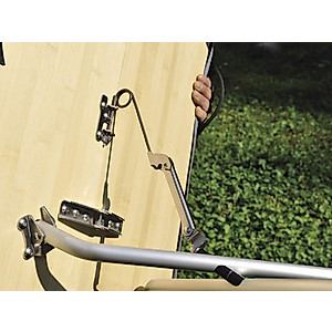 Snow Peak Single Action Table Low, LV-100TR, Designed in Japan, Made of Laminated Bamboo, for Indoor Outdoor Use, Lifetime Product Guarantee