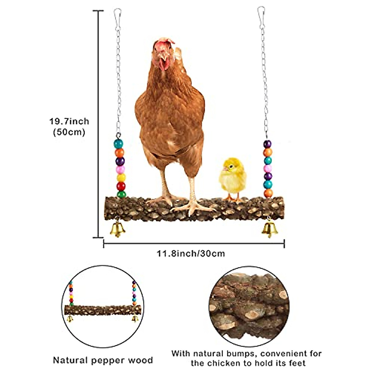 Woiworco 4 Packs Chicken Toys for Hens in Coop, Chicken Xylophone Toy with Mirror, Vegetable Hanging Feeder and Chicken Swing Toys Chicken Supplies Chicken Coop Accessories for Your Chicken Gift
