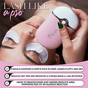 HOKA 2.0 Eyelash Extension Fan Eyelash Fan for Lash Extensions Portable Mini Fan for Eyelash Extension Lash Fan for Eyelash Extensions Lash Supplies Eyelash Extension Supplies Lash Dryer Eyelash