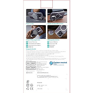 ESR for iPhone 14 Pro Case, Compatible with MagSafe, Built-in Camera Ring Stand, Military-Grade Protection, Magnetic Phone Case for iPhone 14 Pro, Classic Kickstand Case (HaloLock), Clear