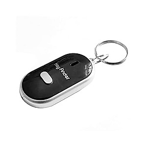 Utility Anti-Loss Device for Pet,Key Led Anti-Lost Key Finder Locator Key Ring Whistle Voice Control Key Ring Finder 1pc