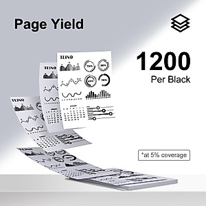 TEINO Remanufactured Ink Cartridges Replacement for Epson 252 XL 252XL for Epson Workforce WF-7710 WF-7720 WF-3640 WF-3620 WF-7620 WF-7610 (Black, 2 Pack)