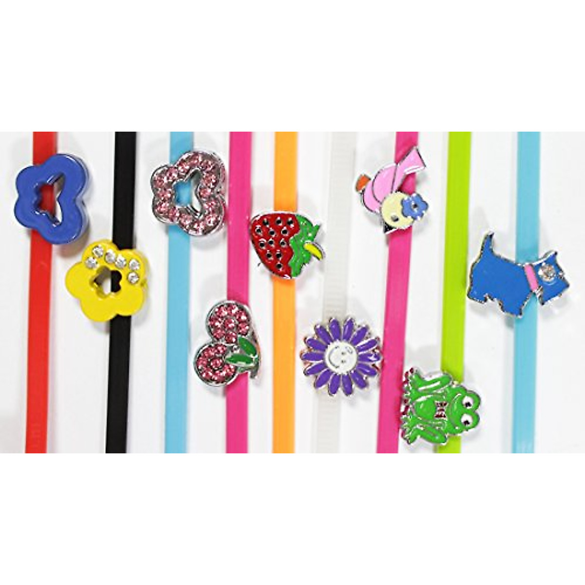 Shannon's Chixx Colorful Poultry Leg Bands for Home Chicken Coops, Identification Bands for Chickens, Ducks, Geese, and Turkeys, Butterfly, Bugs, and More Charms (Set of 10)