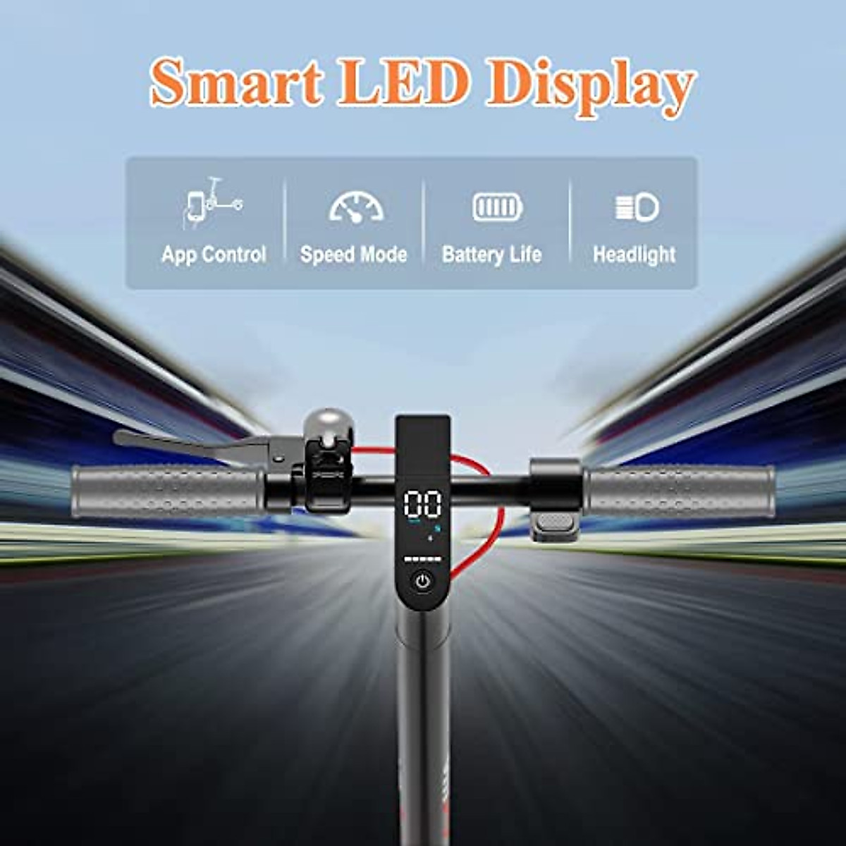 Electric Scooter Adults 18.5 MPH, 350w Electric Scooter with 17-22 Miles Range, 8.5" Solid Tires, Dual Brake System & 15° Climbing Ability, Folding Commuter Scooter for Adults