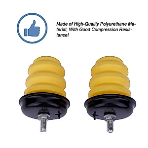 ONER Pair Of Rear Axle Bumper With Nuts，Compatible With 99-07 ChevySilverado 1500,99-07 GMC Sierra 1500,Replace# 15712438,523-049