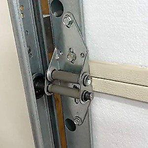 2 Packs Garage Door Hinges #2 with Galvanized Finish - Heavy Duty 14 Gauge Steel, Suitable for Residential/Light Commercial Garage Door Replacement