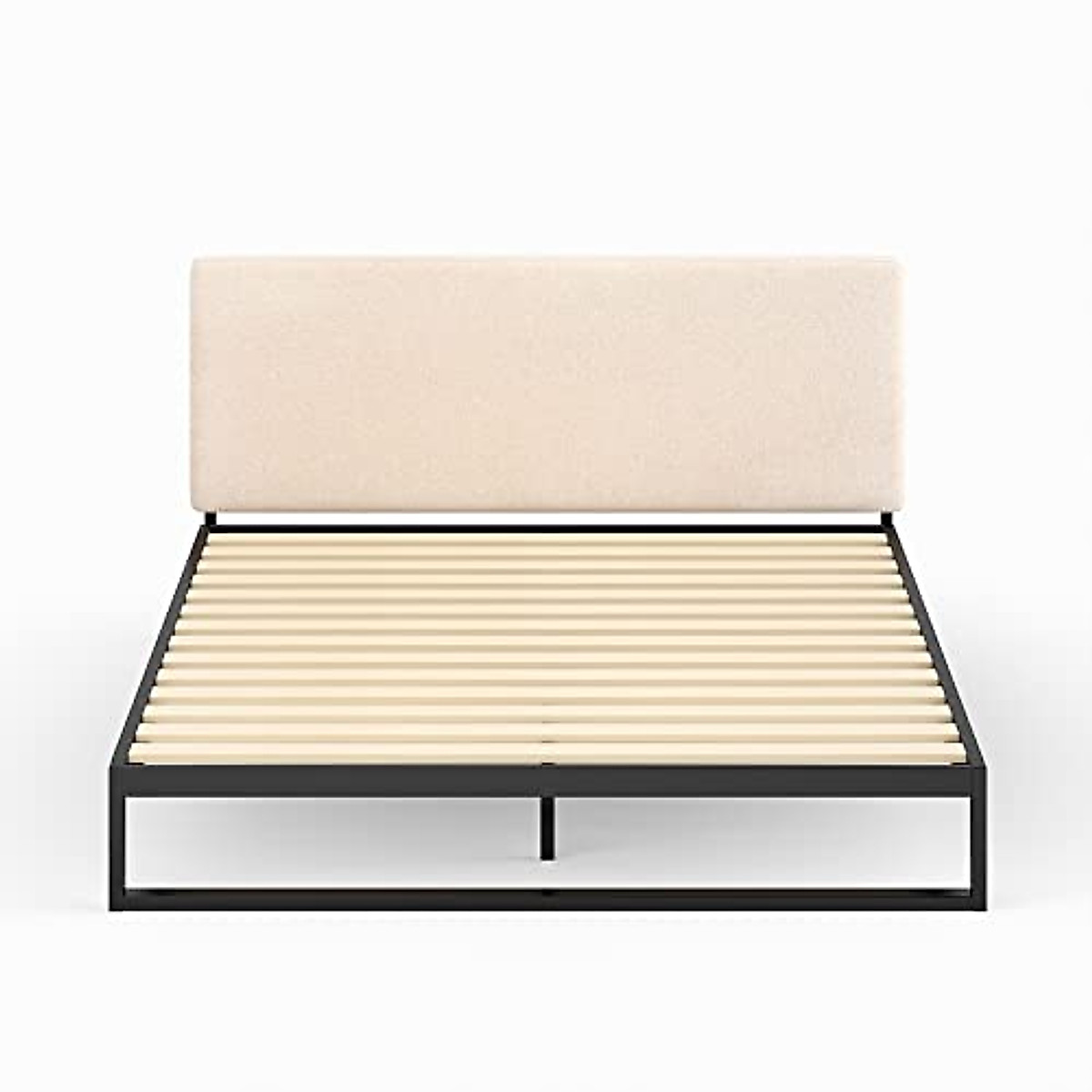 ZINUS Parker Upholstered Headboard / Easy Assembly, Beige, Queen