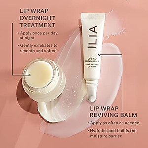 ILIA - Natural Lip Wrap Reviving Balm | Non-Toxic, Cruelty-Free, Clean Beauty (Lucid, 0.23 fl oz | 7 mL)