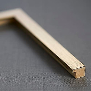 6x9 Frame Gold Bronze Wood Picture Frame - UV Acrylic, Foam Board Backing, & Hanging Hardware Included!