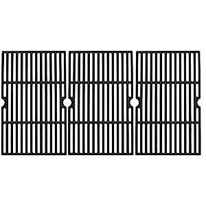 SafBbcue Grill Grates for Kenmore 146.23678310 146.16132110 146.20164510 146.23679310 146.23766310 Dynaglo DGF493BNP DGF493PNP Backyard GBC1440W BY13-101-001-12, 16-4/9" Matte Cast Iron