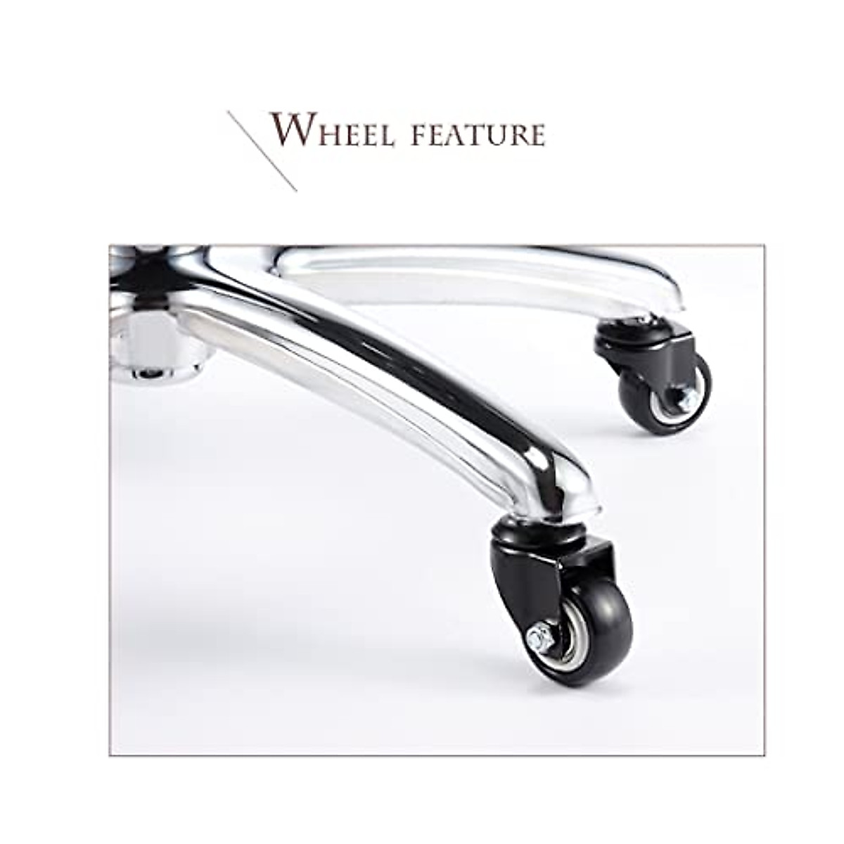 Rolling Salon Stool Swivel Beauty Chair Hairdresser Round Leather Cushion Adjustable Height Chair with Wheels And Gold Stainless Steel Base for Spa Work Office Massage Manicure Tattoo ( Color : Blue )