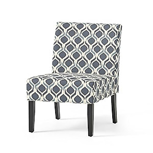 Christopher Knight Home Kassi Fabric Accent Chairs, 2-Pcs Set, Blue / Navy