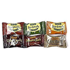 Bali's Best Coffee & Tea Candies 6-Flavor Variety: One 3 lb Assorted Bag of Coffee, Espresso, Latte, Green Tea Latte, Citrus Green Tea, and Classic Iced Tea in a BlackTie Box