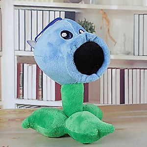 OZIF Ozkocak Plants Plush vs Blue ice Pea Plush Figure Toys, Shooter Plush Birthday, Hallowen Zombies Pea Decor Valentinas, Christmas, Super Gift(Blue Peashooter)