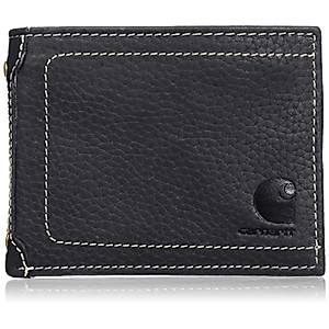 Carhartt Mens' Passcase Wallet, Black, One Size