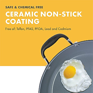 Kevin's Natural Foods Clean Pan 12" Fry Pan with Cover