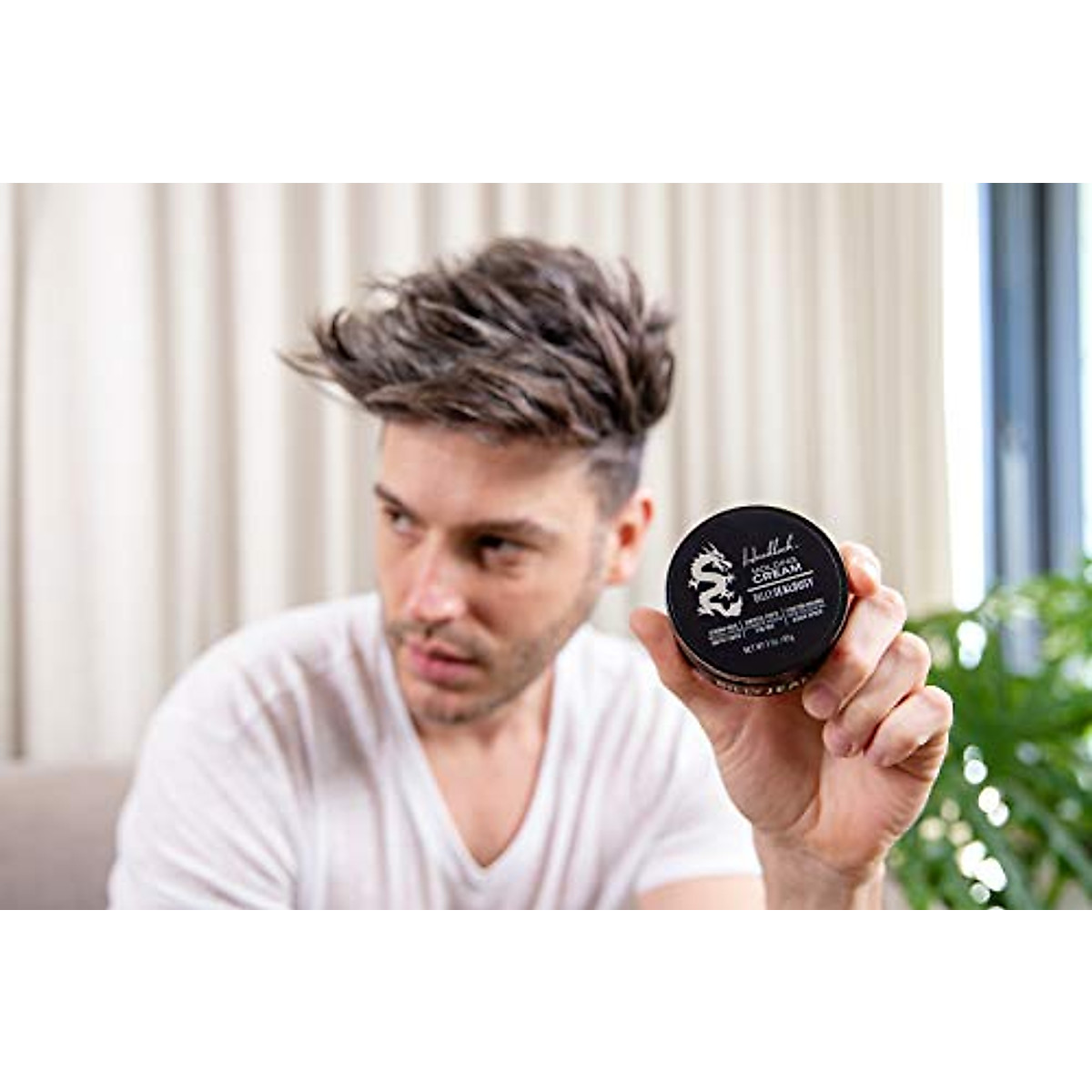 Billy Jealousy Headlock Hair Molding Cream, Hair Styling Cream for Men with Strong All-Day Hold, Natural Matte Finish Hair Cream for All Lengths, 3 Ounce