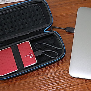 Baval Hard Carrying Case Replacement for Western Digital Seagate Expansion Toshiba Canvio My Passport Elements Portable Hard Drive Game Drive 1TB 2TB 3TB 4TB 5TB,Black