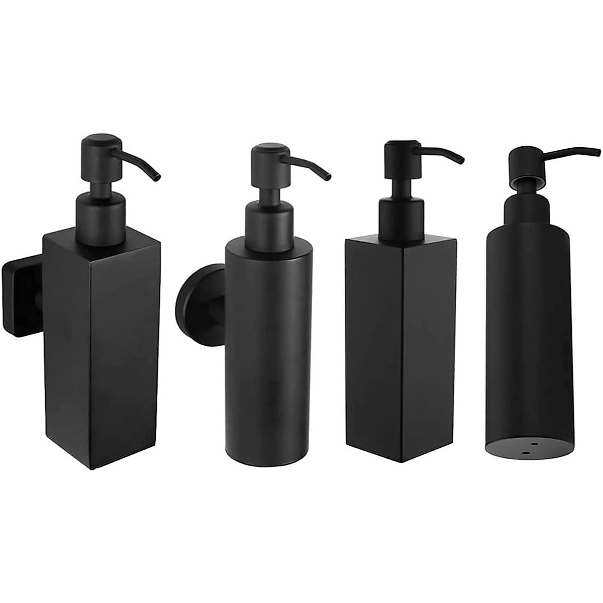 Bottles for Bathroom Toilet Kitchen 2 PCS 200ml Foaming Soap Dispensers Empty Stainless Steel Liquid Soap Pump Bottles for Soap Holder