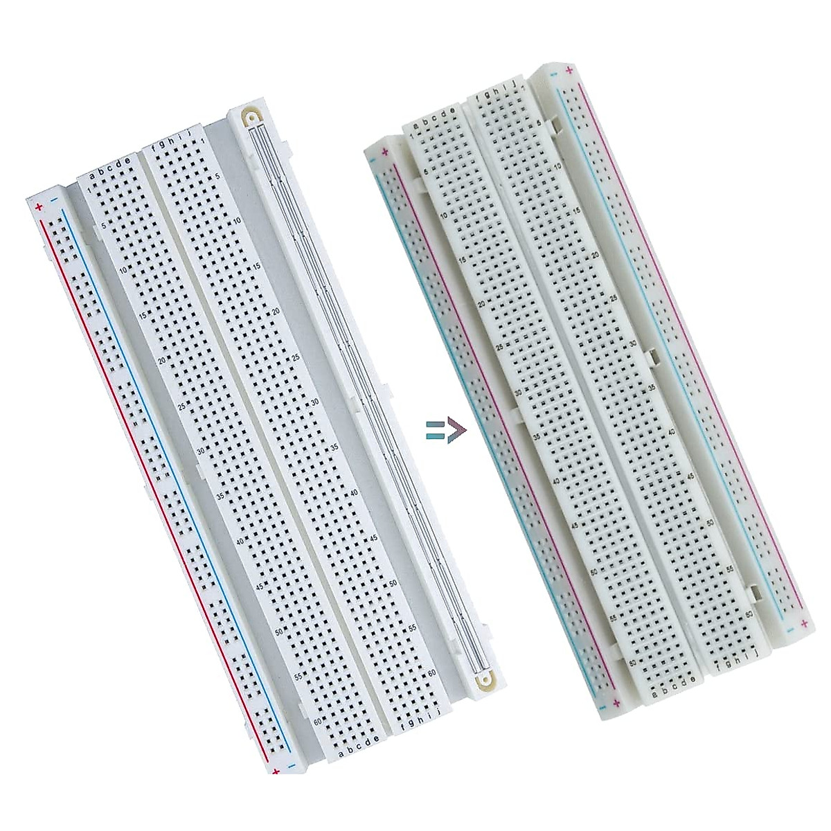 California JOS 1 PCS Breadboard 830 Point Solderless Prototype PCB Board Kit for Arduino Proto Shield Distribution Connecting Blocks