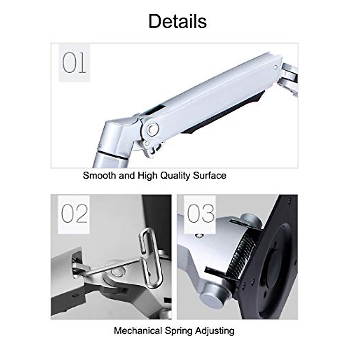 Wall Mount Laptop & Monitor Holder - Ultra Long Full Motion