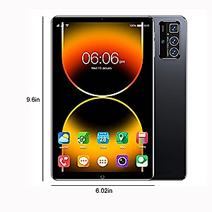 10.1-inch Tablet Computer 10-core Android 12.0 Ultra-Thin Hd Screen Learning Game Video Office Tablet Supports Double Sim Communication Function 3800mah Battery (Black)