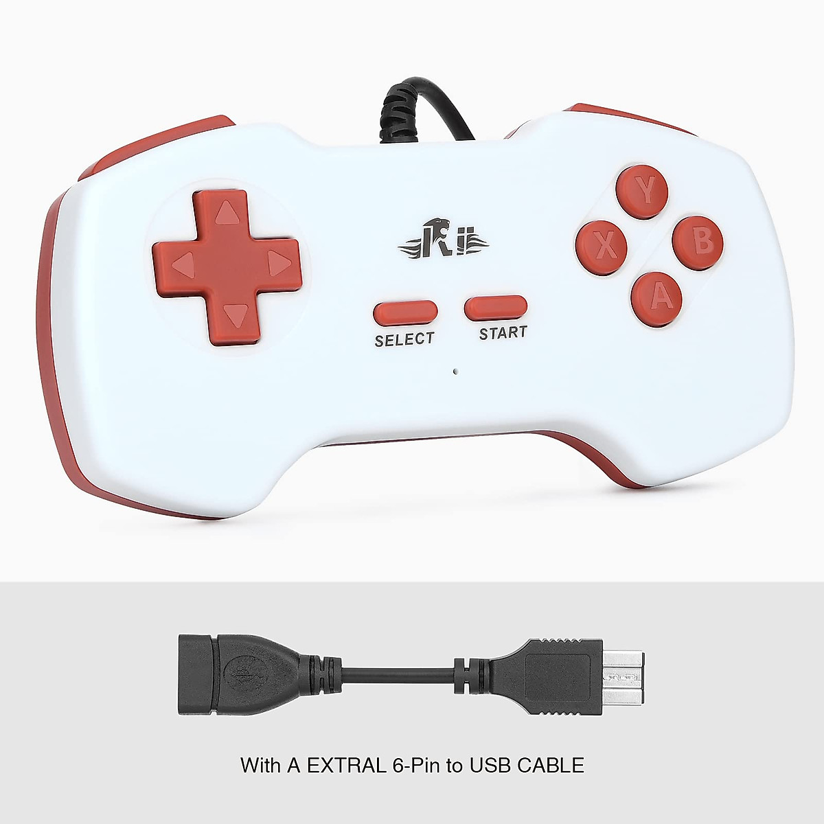 Super Nintendo, NES/SNES Classsic Edition controller, USB Retro Game Controller retro gaming console, gampad joystick for Switch TV/PC/PS Classic/Laptop/Windows7/8/9/XP/2000/vista/CE/Dinput/Xinput