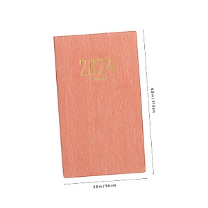 STOBOK 4pcs Gallery Leather Weekly Planner 2024 Planner Notebook Daily Work Planner Digital Calendar Planner Daily Task Planner Note Pads Notebooks Office Single Pad Paper Pocket