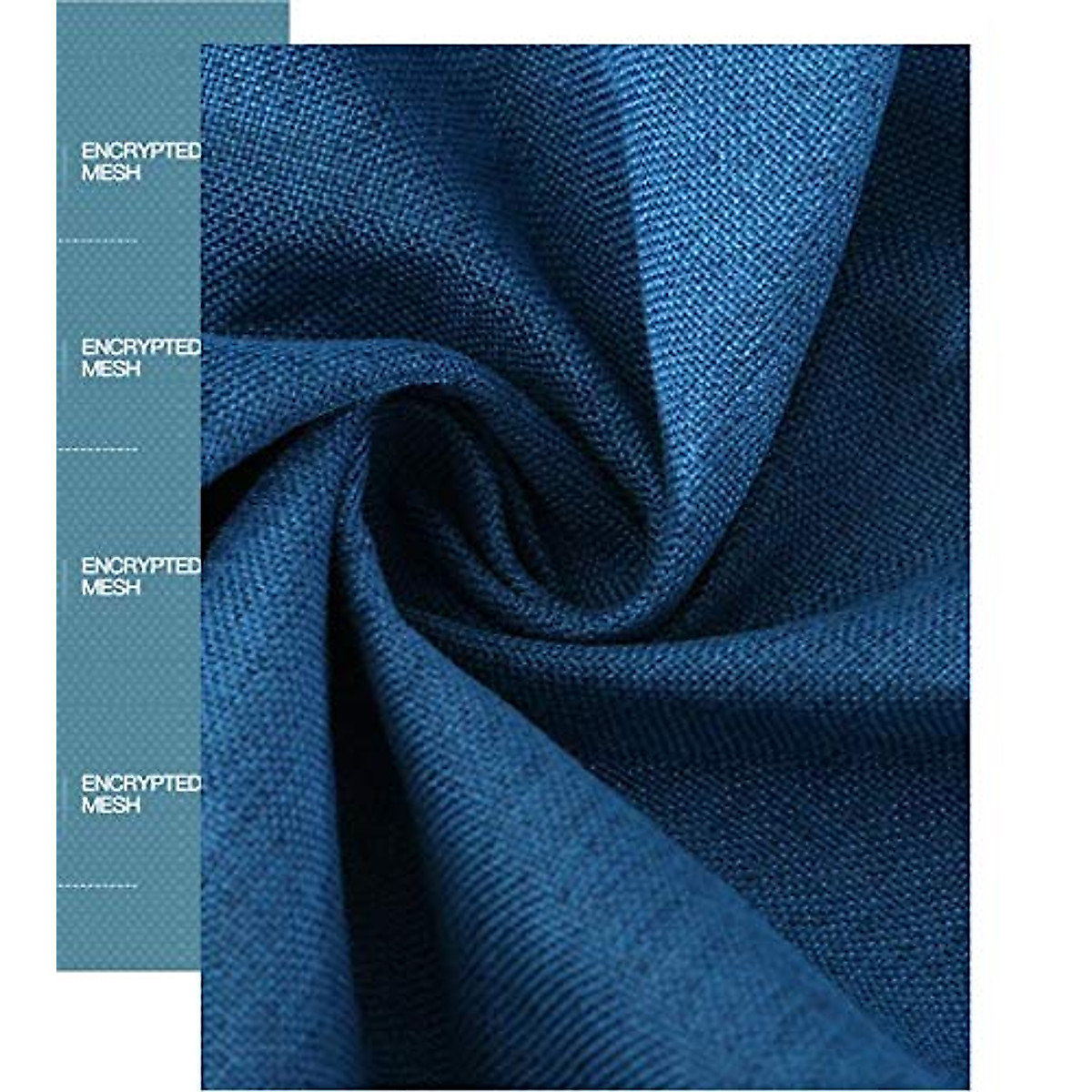 Ecloud Shop Chair Cushion, Square Seat Pads Non-Slip Soft Memory Foam Cushion for Dining Garden Kitchen Home Sofa Décor (2PCS,Blue)