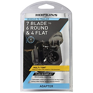 Hokins 47575 Multi-Tow 7 Blade to 6 Round and 4 Flat Adapter