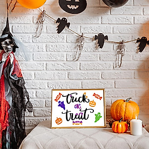 Halloween Stencils, 12" Large Reusable Painting Stencils, Round Happy Halloween Ghost Templates for Crafts, Home Decor, and DIY Projects - 12 PCS (Halloween 03)