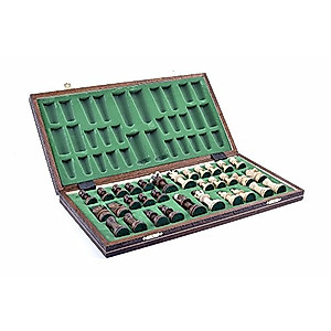 Wegiel Chess Set - Consul Chess Pieces and Board - European Wooden Handmade Game - JUNIOR