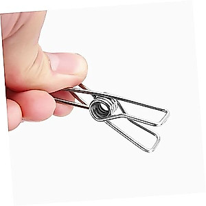 OHPHCALL 20pcs Large Metal Book Clasp Chip Clips Storage Binder Clips for Food Packaging Reusable Snack Bag Clips Sealing Clips for Food Packages Multi-Functional Kitchen Supplies