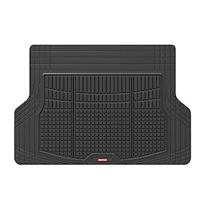 Motor Trend Premium FlexTough All-Protection Cargo Mat Liner – w/Traction Grips & Fresh Design, Heavy Duty Trimmable Trunk Liner for Car Truck SUV, Black (OF-985-BK)