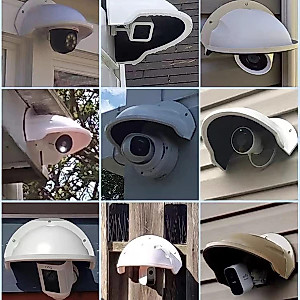 DS-1250ZJ SRS Universal Sun Rain Shade Outdoor Security Camera Cover Shield, Compatible with Hik Vision/Nest/Ring/Arlo/Dome/Bullet Camera, White