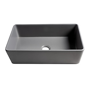 ALFI brand ABF3318S-GM Kitchen Sink, Grey Matte