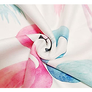 JALIBEI Couples of Flamingos Hand Towel Bath Towels Soft Kitchen Dish Towels 13.6 * 29 for Household Daily Use | Home Decoration | Carry-On Hotel Gym Spa