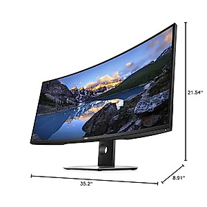 Dell U-Series 38" 4K UHD 1600p Ultra Wide Screen LED-Lit Monitor (U3818DW), Black