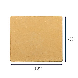 Honey-Can-Do KCH-09011 Pizza Stone, 14" x 16", natural clay
