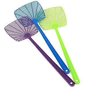 Chef Craft Select Fly Swatter Set, 18 inch 3 piece set, Purple/Green/Blue (Model: 21041)