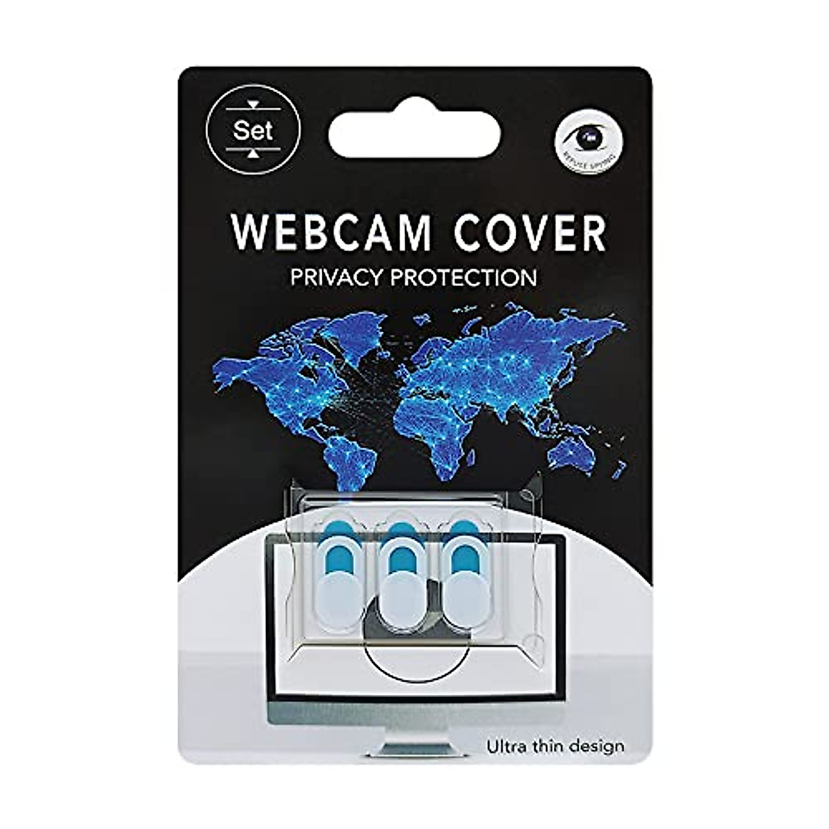 Pack of 3 Laptop Camera Cover Ultra Thin Film Webcam Cover Camera Blocker Privacy Protection Laptop