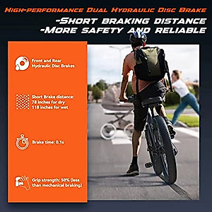 Scooway Electric Bike, 750W Electric Bike for Adults BAFANG Motor Electric Bicycle Ebike, 48V 15Ah Removable Battery, 27.5" Fat Tire E Bike, 28MPH Electric Mountain Bike Snow Beach City Road Shimano