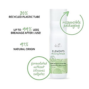 Wella Professionals Elements Renewing Shampoo & Conditioner Set, Sulfate & Silicone Free, Instant Detangling, For All Hair Types, Retail Sizes