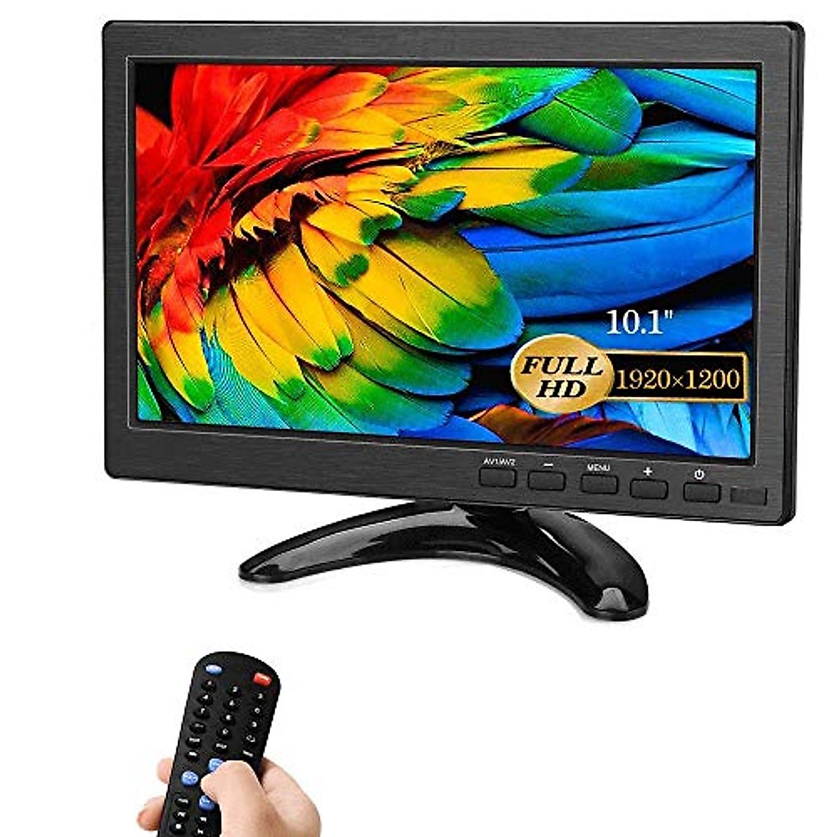 Security Monitors 10" LED Monitors HDMI/BNC/AV/VGA/USB Input 1920x1200 IPS Resolution Touch Buttons Video and Audio Displays CCTV Screen