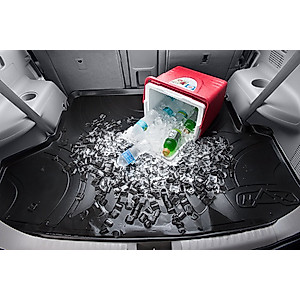 MAXLINER All Weather Custom Fit 3 Row & Cargo Liner Behind The 3rd Row Black Floor Mat Liner Set Compatible with 2017-2019 Ford Explorer (Only Fits without a Center Console on The 2nd row)