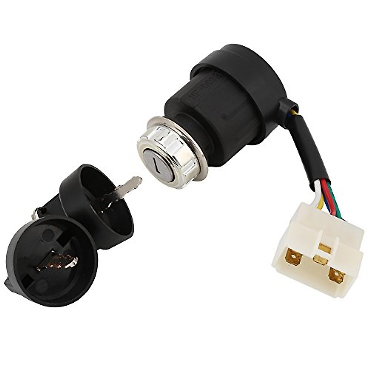 5 Wires Ignition Switch with 2 Start Keys Start Switch Key for 2KW- 5KW 186 Agriculture Gasoline Generator Accessories