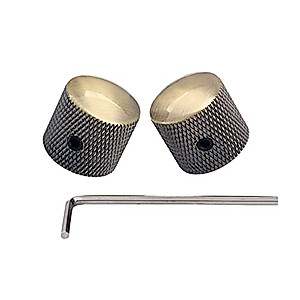 ERINGOGO 4 Pcs Electric Guitar Replacement Parts Electric Guitar Knobs Dome Knobs Knob Volume Tone Dome Tone Control Knobs Guitar Screw Knob Guitar Parts Earth Tones To Rotate Wrench