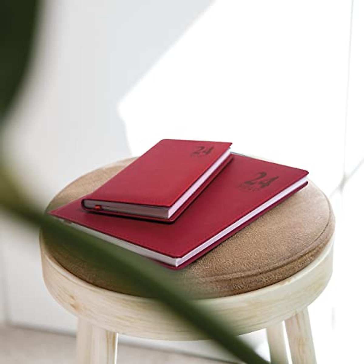 Letts of London Milano Weekly Planner, 12 Months, January to December, 2024, Appointments, A5 Size, 8.25" x 5.875", Red (CTO3XURD-24)